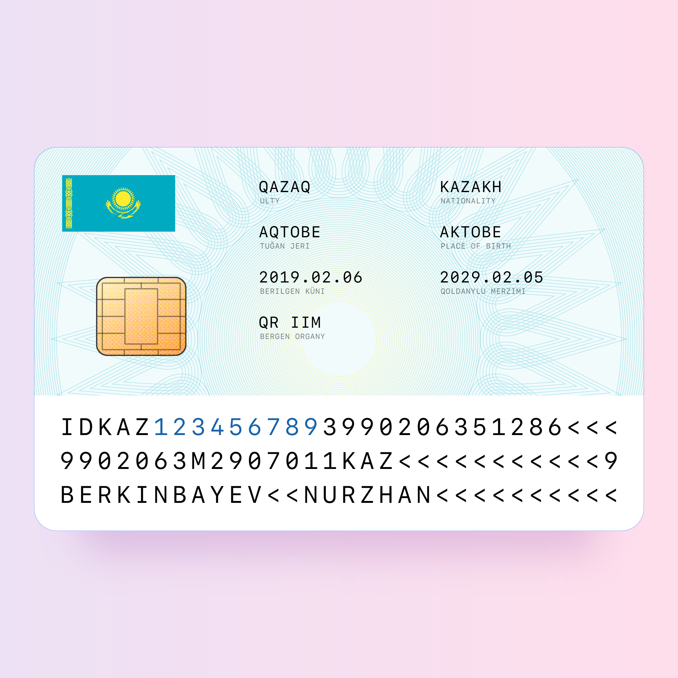 Kazakhstan identity card redesign by ULY Agency on Dribbble