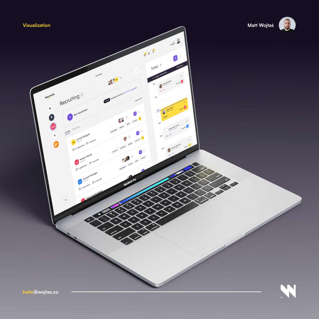 #4 Heywork - Recruitment WebApp Concept by Matt Wojtaś on Dribbble
