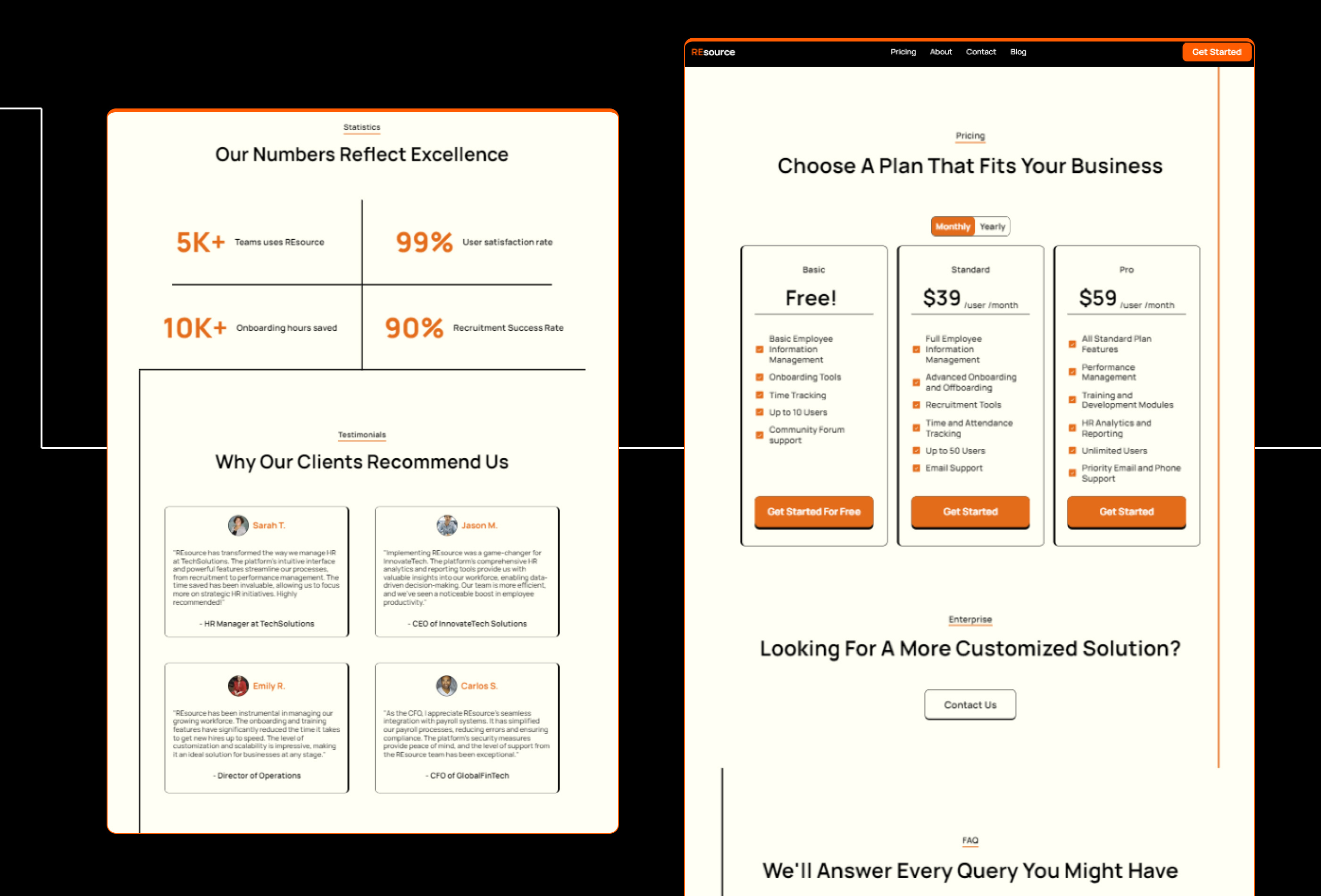 REsource - SaaS Framer Template by Thaer Swailem on Dribbble