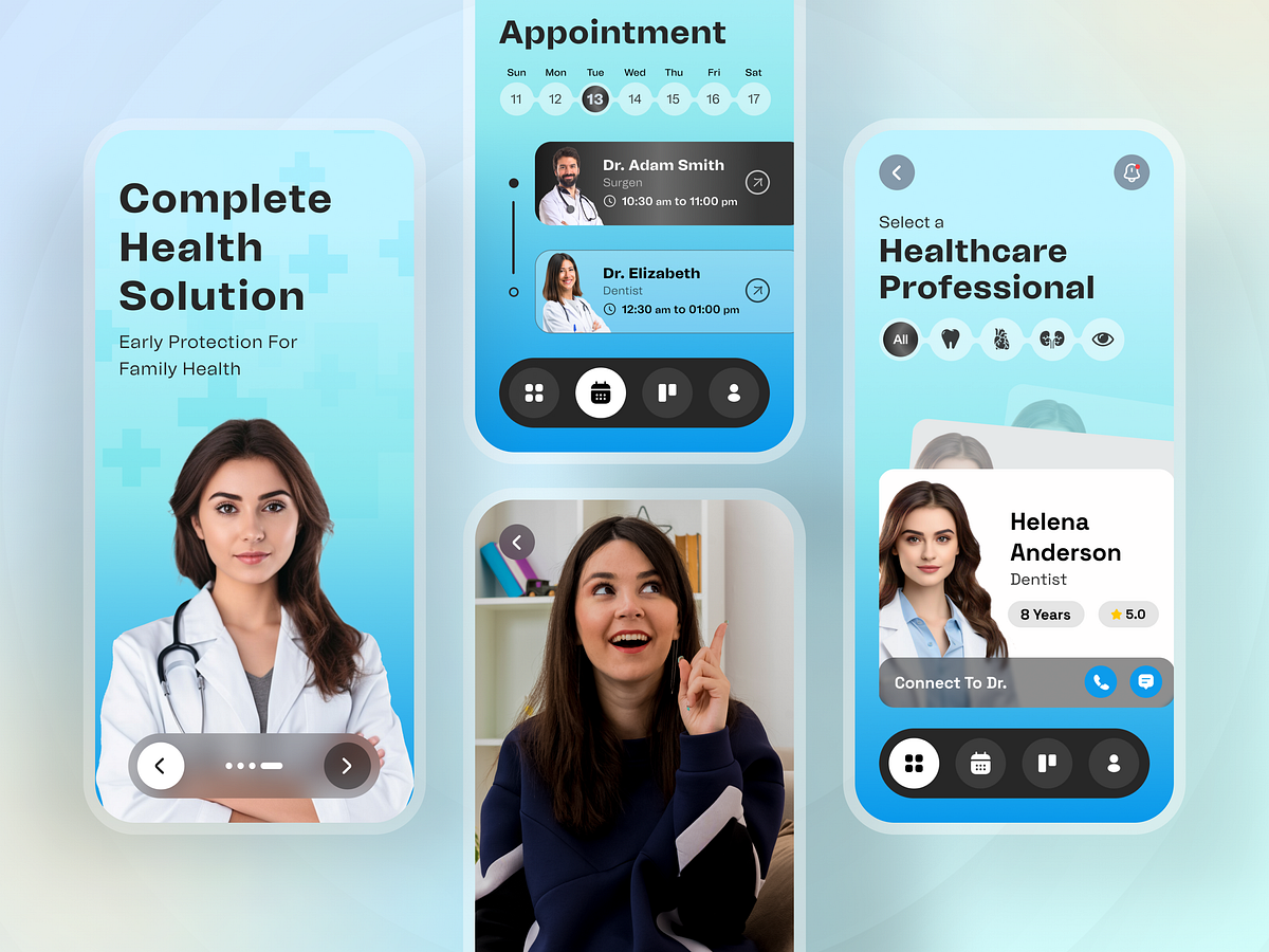 Best Doctor Appointment App UI Design by Excellent Webworld on Dribbble