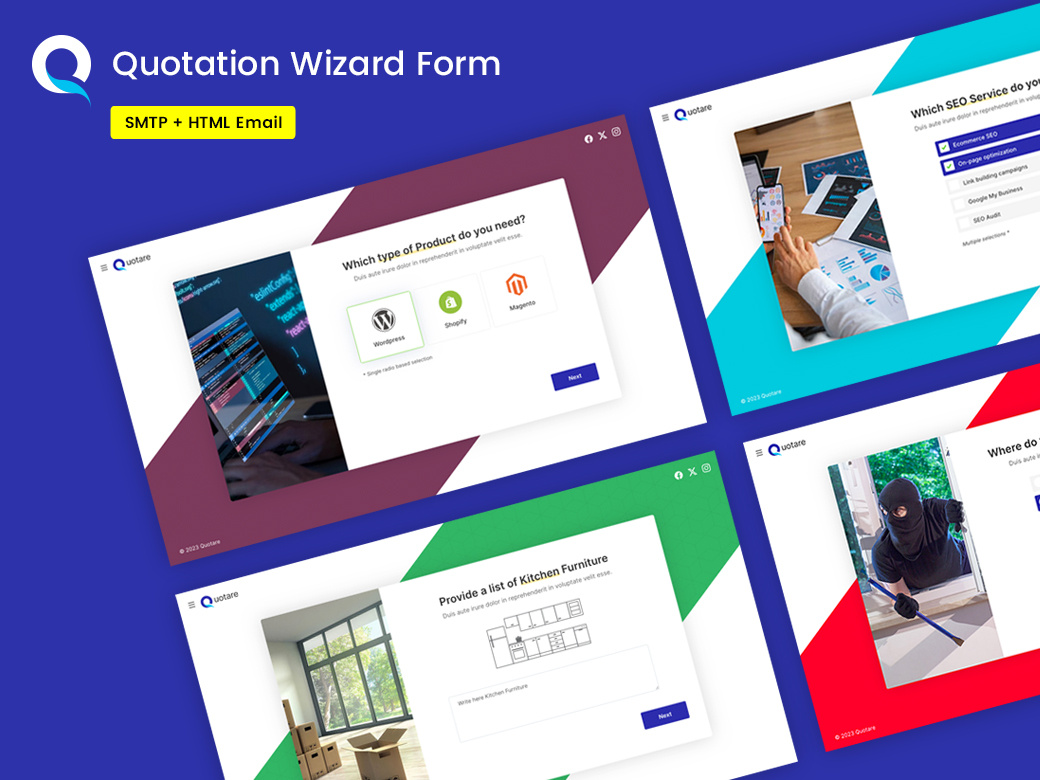 Quotare - Multipurpose Quotation Request Wizard Form by Ansonika on ...