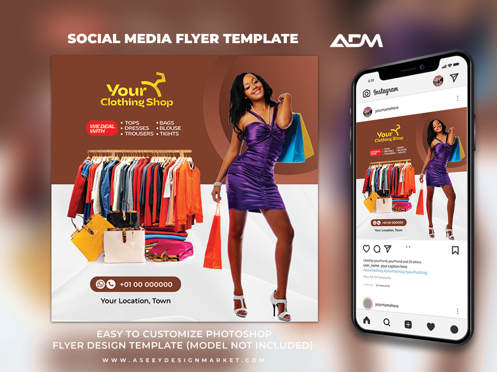 Boutique Flyer Design Template by AseeyDesignMarket on Dribbble