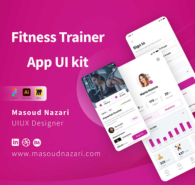 Fitness Trainer App UI by Masoud (Mason) Nazari on Dribbble