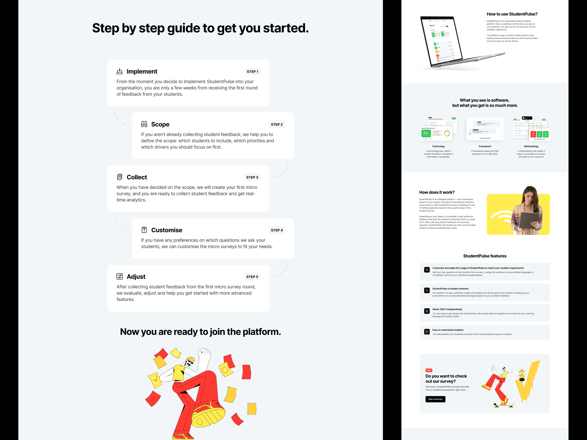 StudentPulse - Website by Michal Muller on Dribbble