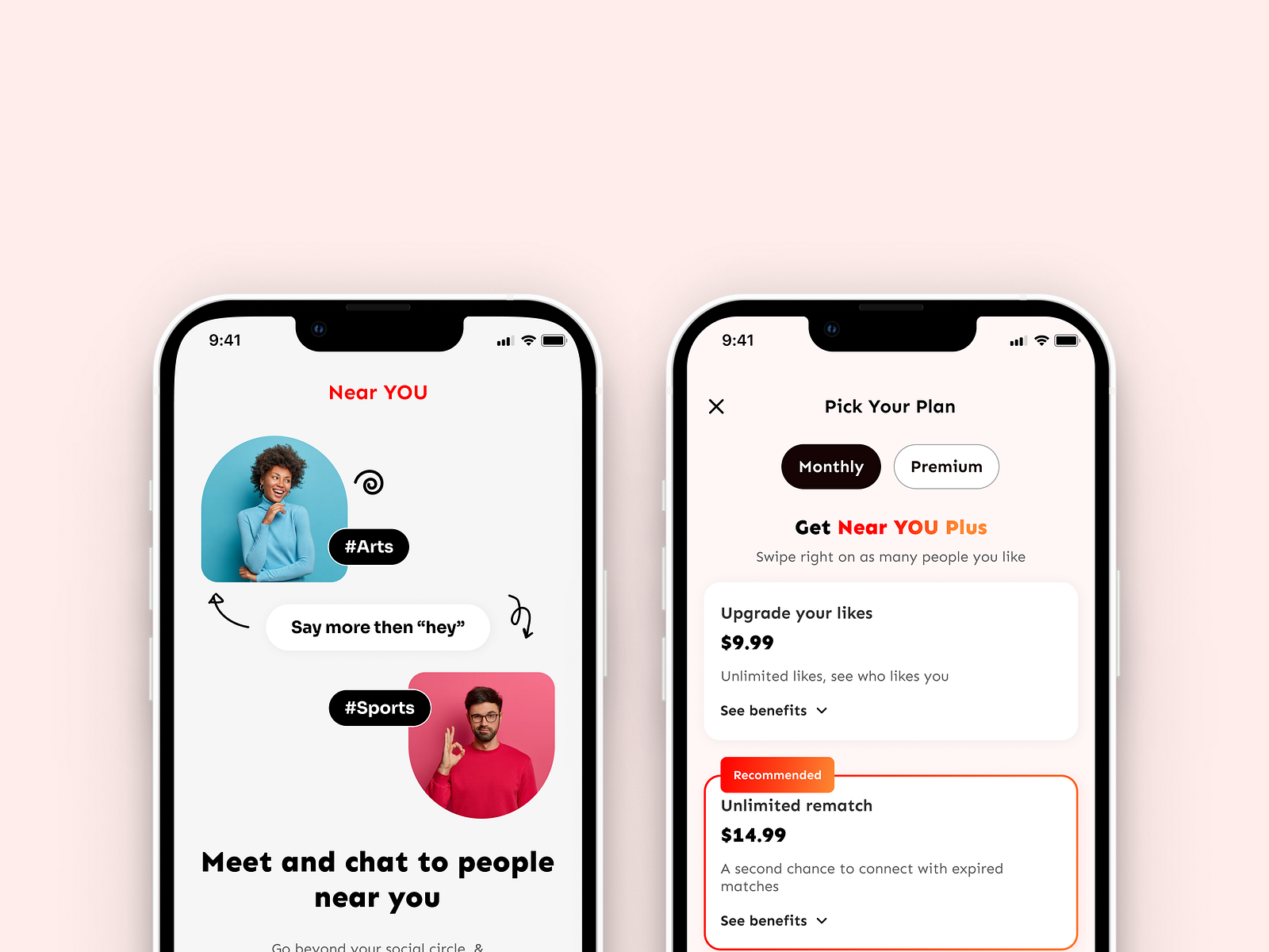 Dating App Design | Plan Page UI Design by Kesavan V on Dribbble