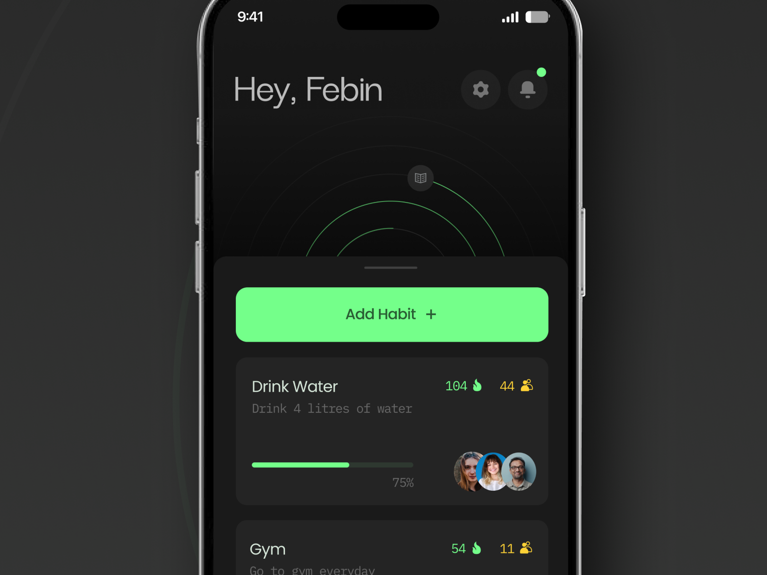 Habit Tracker App By Febin Christopher On Dribbble
