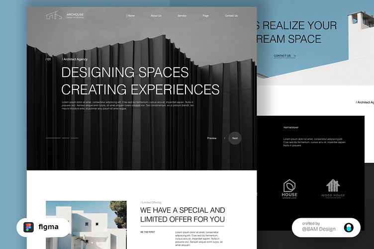 Architecture Landing Page by Robi Wahyudi for 8AM. PROJECT on Dribbble