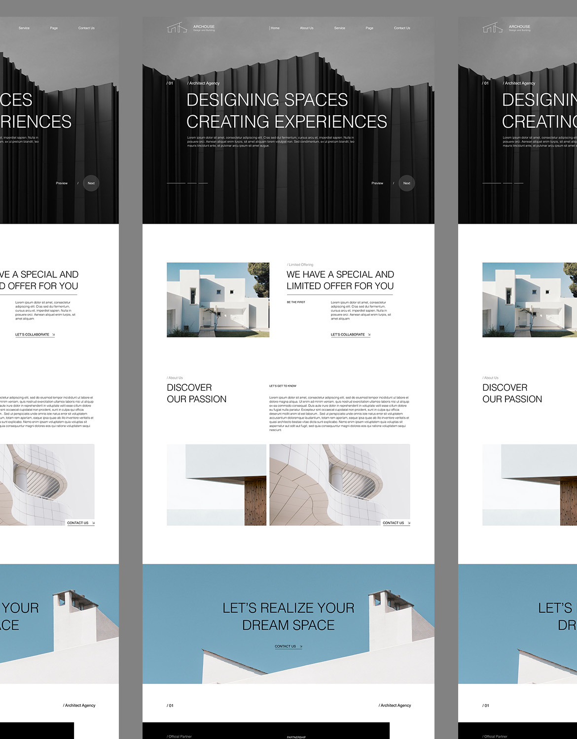 Architecture Landing Page by Robi Wahyudi on Dribbble