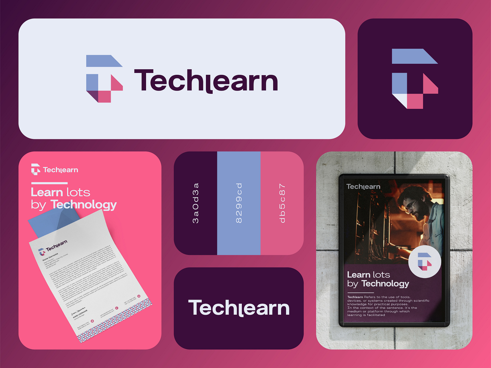 Modern, Minimalistic Techlearn Logo Design by Prem Krishna Das on Dribbble