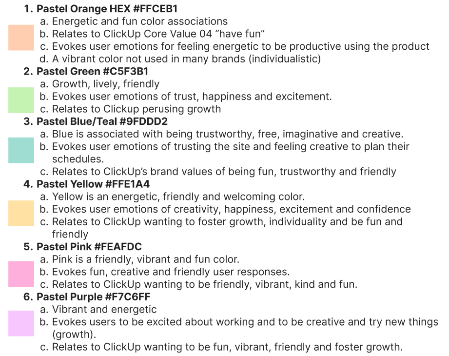 Clickup Color Palette Proposal by Raffrey on Dribbble
