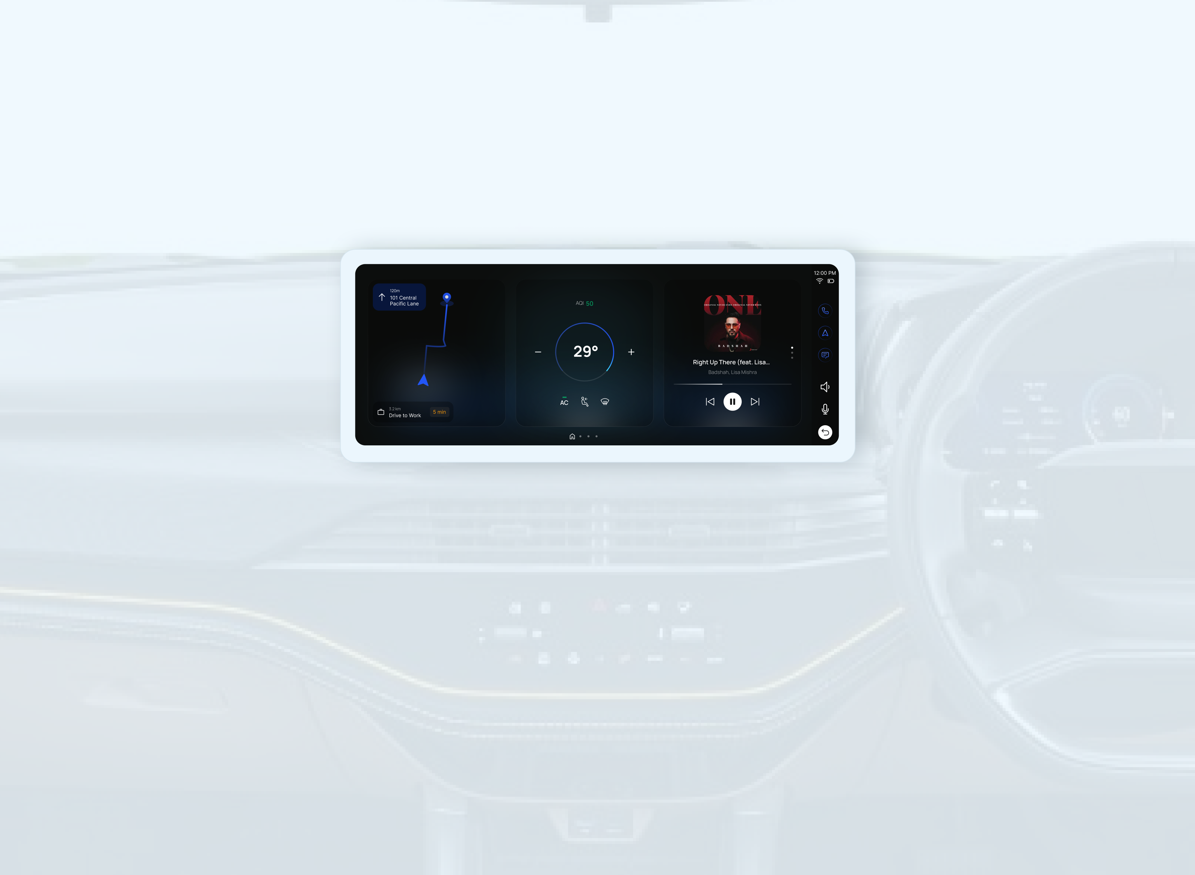 Car Infotainment UI Concept by Hemant Bisht on Dribbble