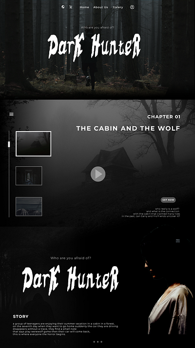 Horror Landing Page UI/UX by Fais Prastiawan on Dribbble