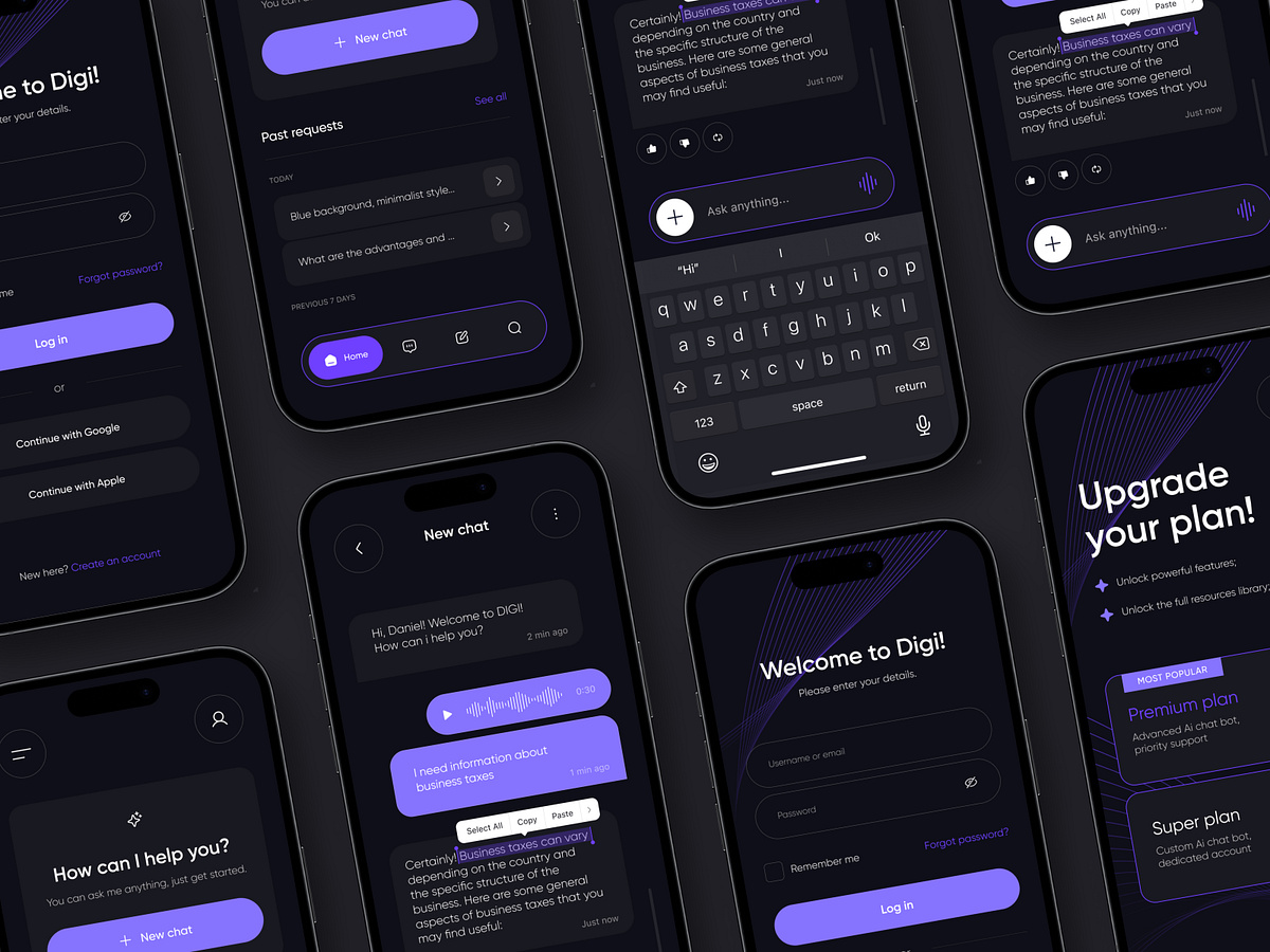 Innovative AI chatbot - Mobile App Concept by Bato on Dribbble