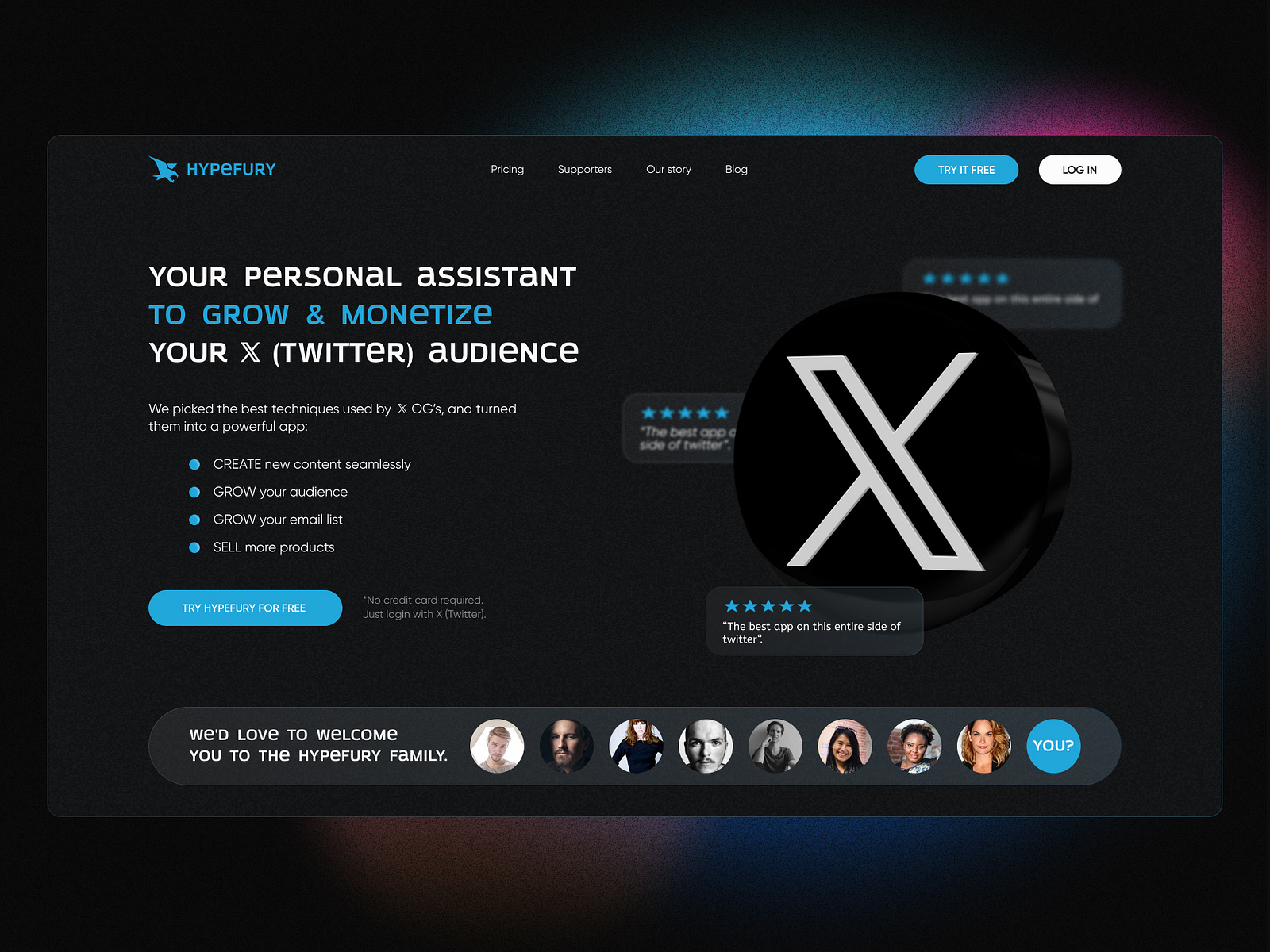 REdesign concept Hypefury by Maria Samoilova on Dribbble