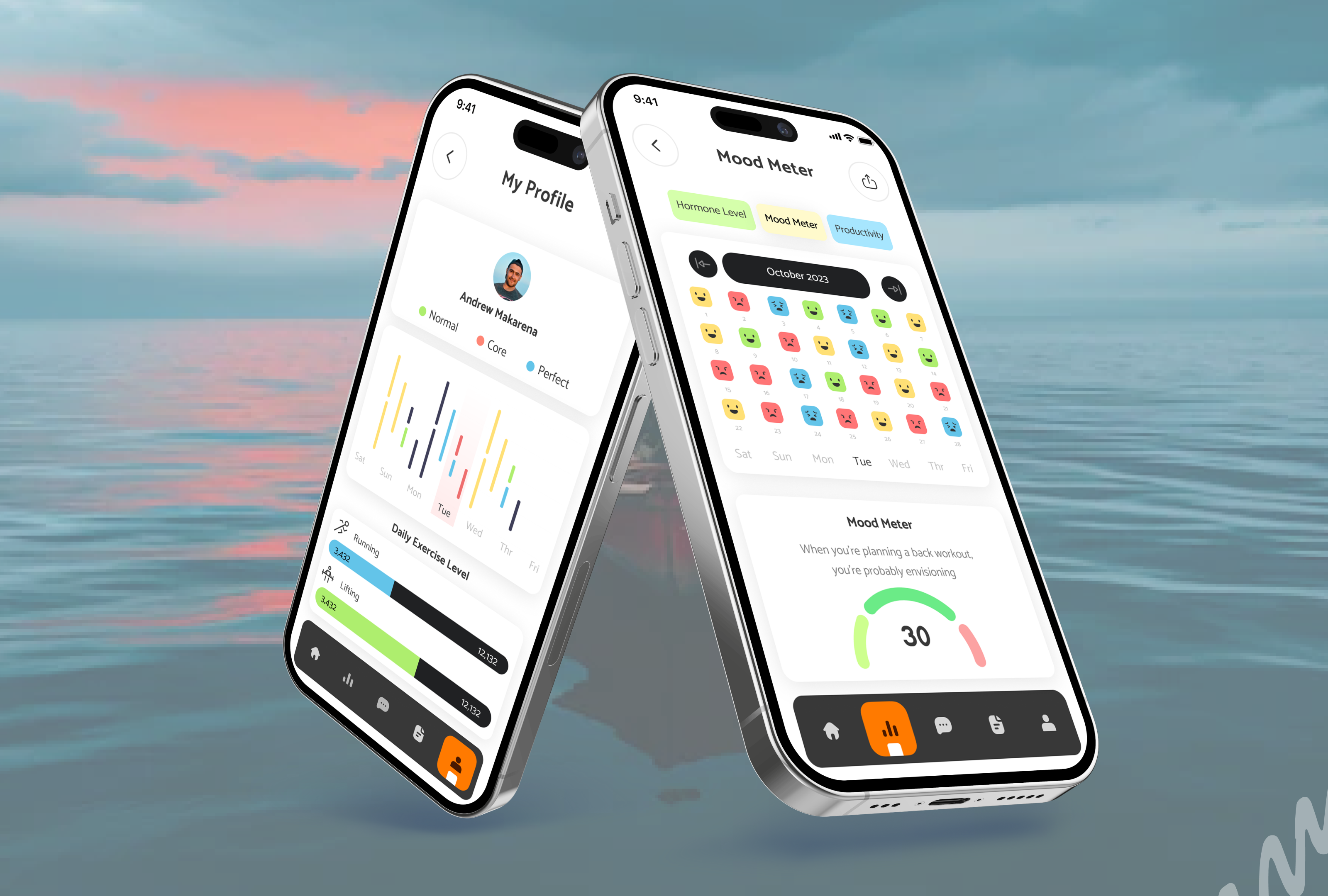 Mood Tracker Mobile App UI Design by Najmul Hasan Rifat | Senior UI/UX ...