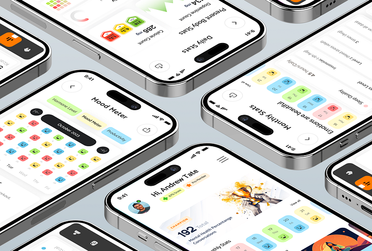 Mood Tracker Mobile App UI Design by Najmul Hasan Rifat | Senior UI/UX ...