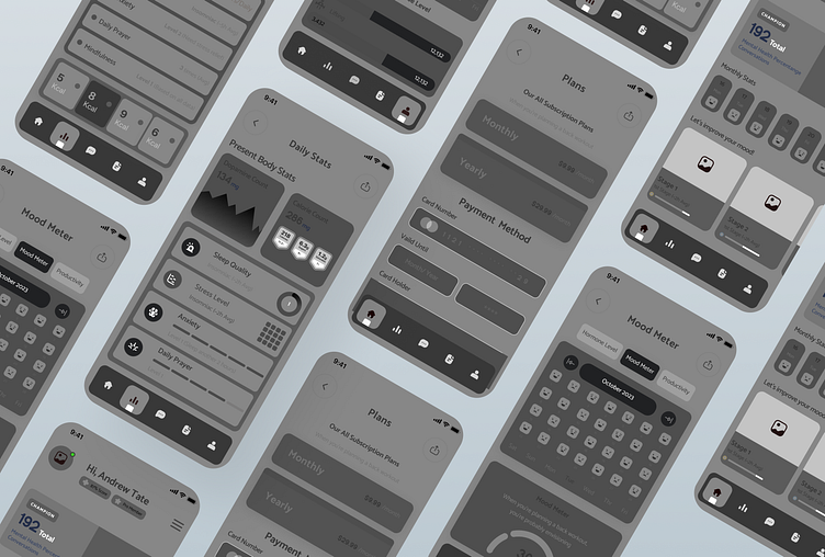 Mood Tracker Mobile App UI Design by Najmul Hasan Rifat | Senior UI/UX ...