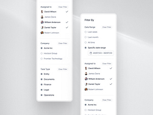 Filter sidebar by Aunnur Sakkhor on Dribbble