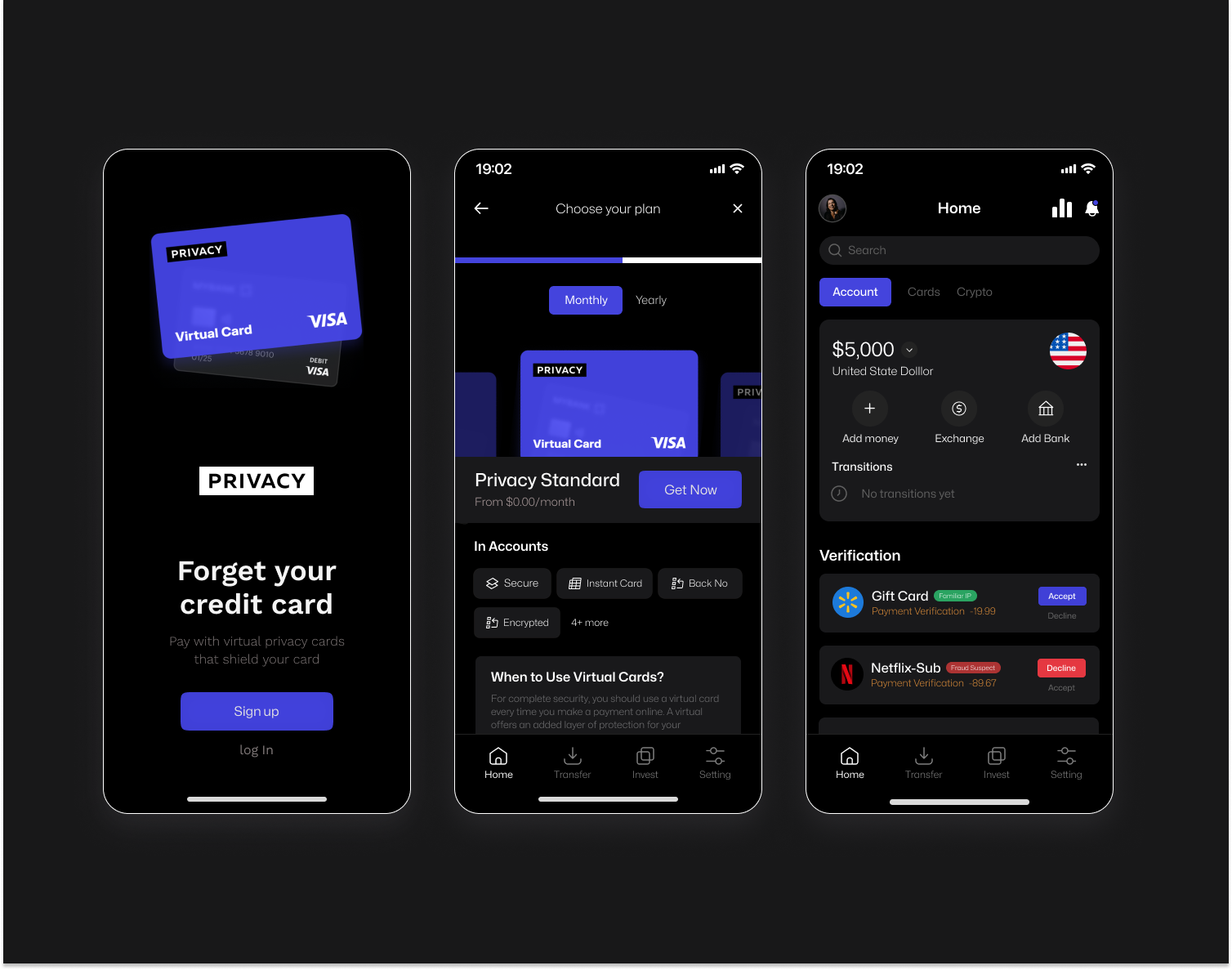 Privacy App Redesign Concept by Faraz Ahmed on Dribbble