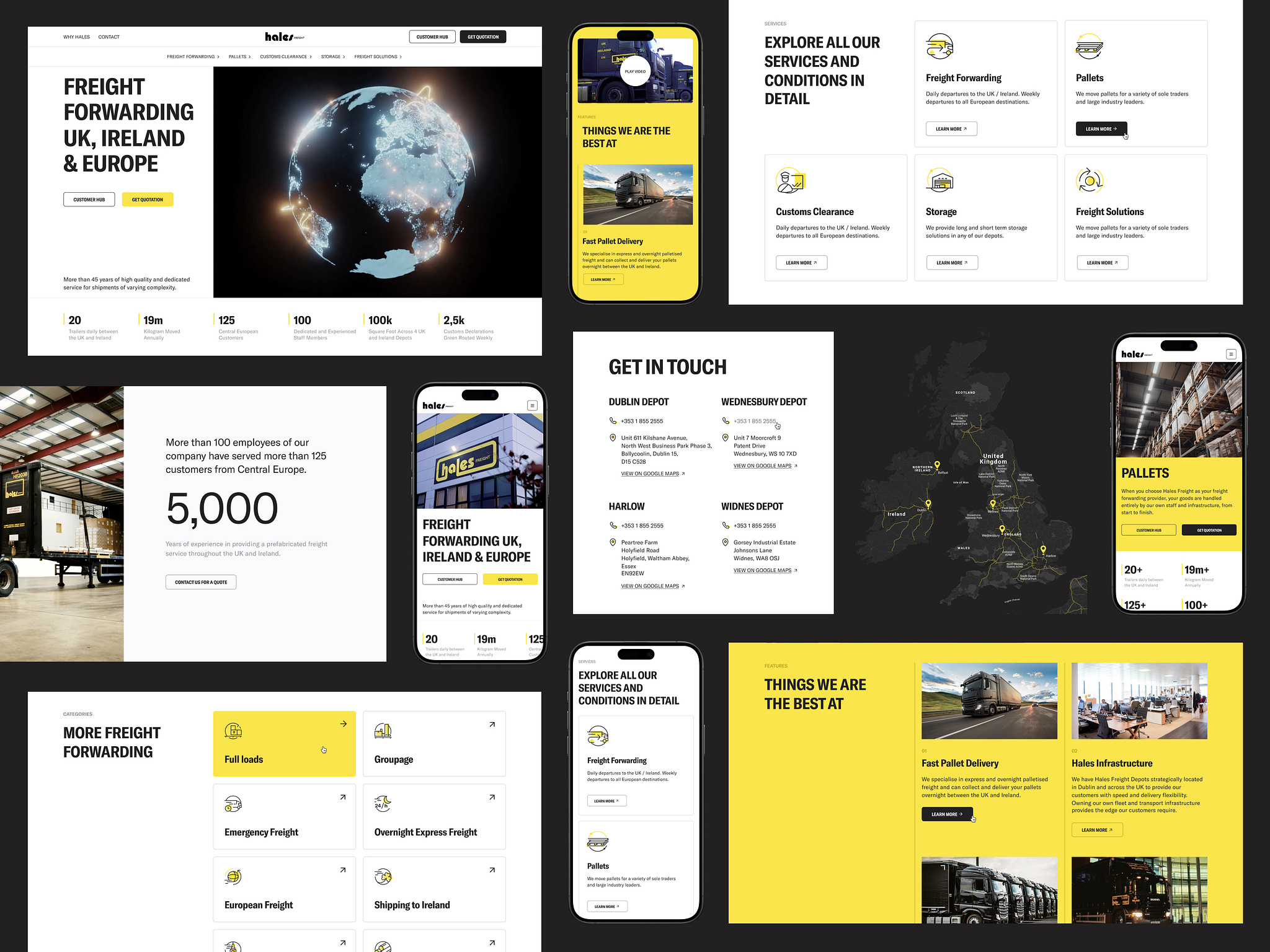Case Study: Hales Freight Website by tubik UX for tubik on Dribbble