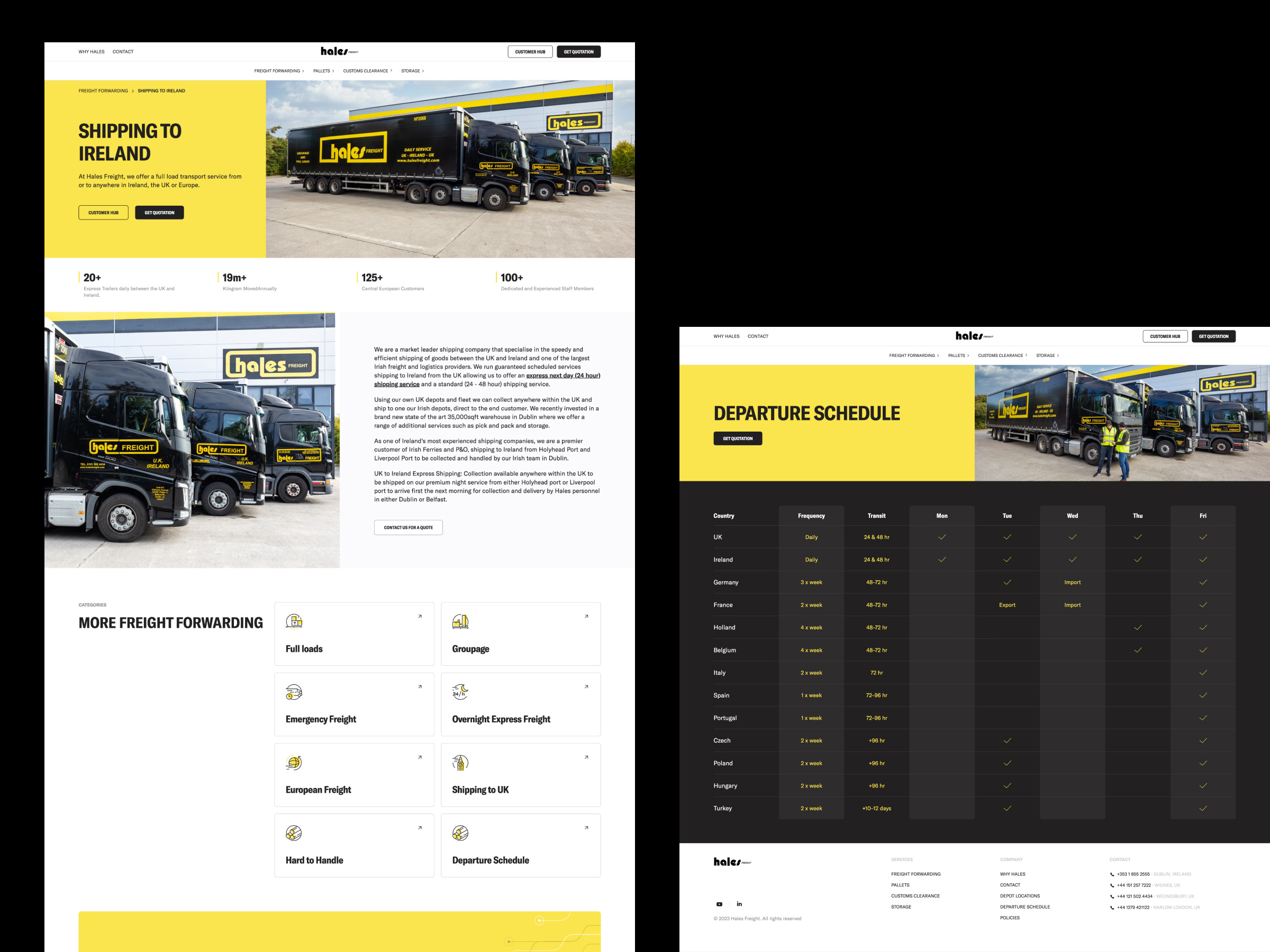 Case Study: Hales Freight Website by tubik UX for tubik on Dribbble