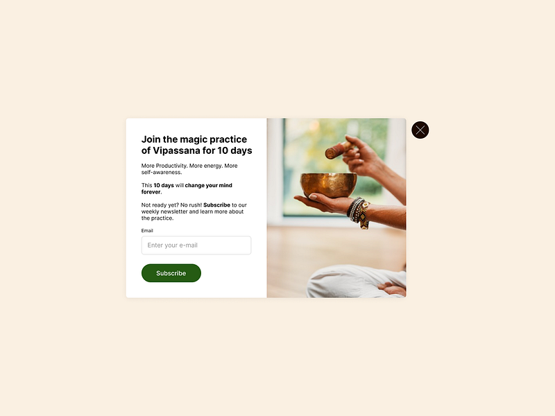 Browse thousands of Pop Up Window images for design inspiration | Dribbble