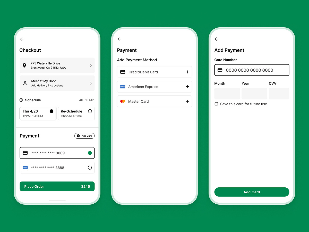 Payment Method UI by Omar Faruk on Dribbble