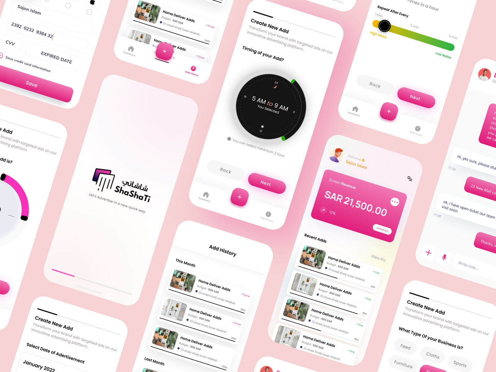 Adds Mobile App Design by Hamza Naeem on Dribbble