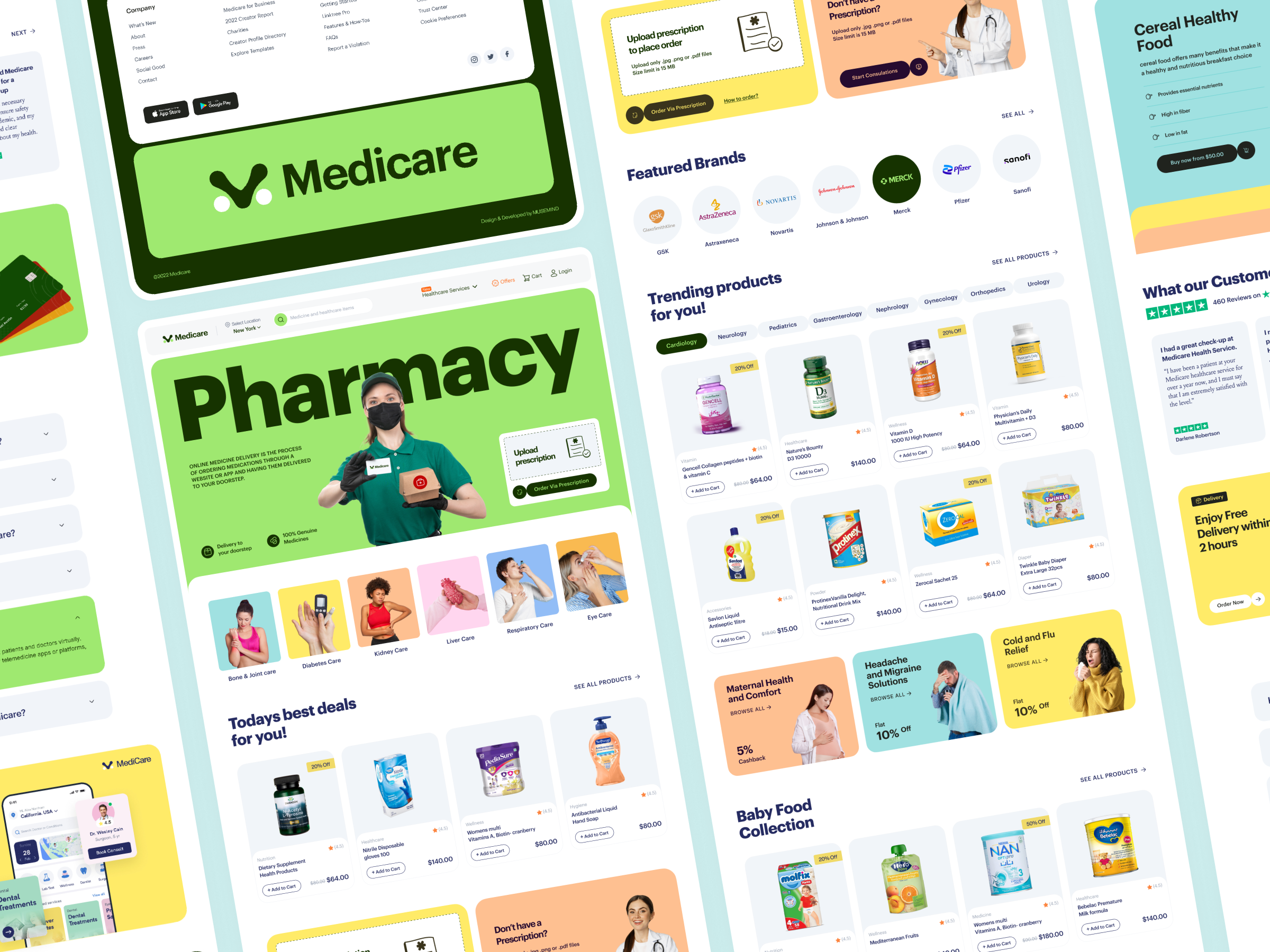 Medical Website | Pharmacy Website Landing Page. by Musemind UI/UX ...