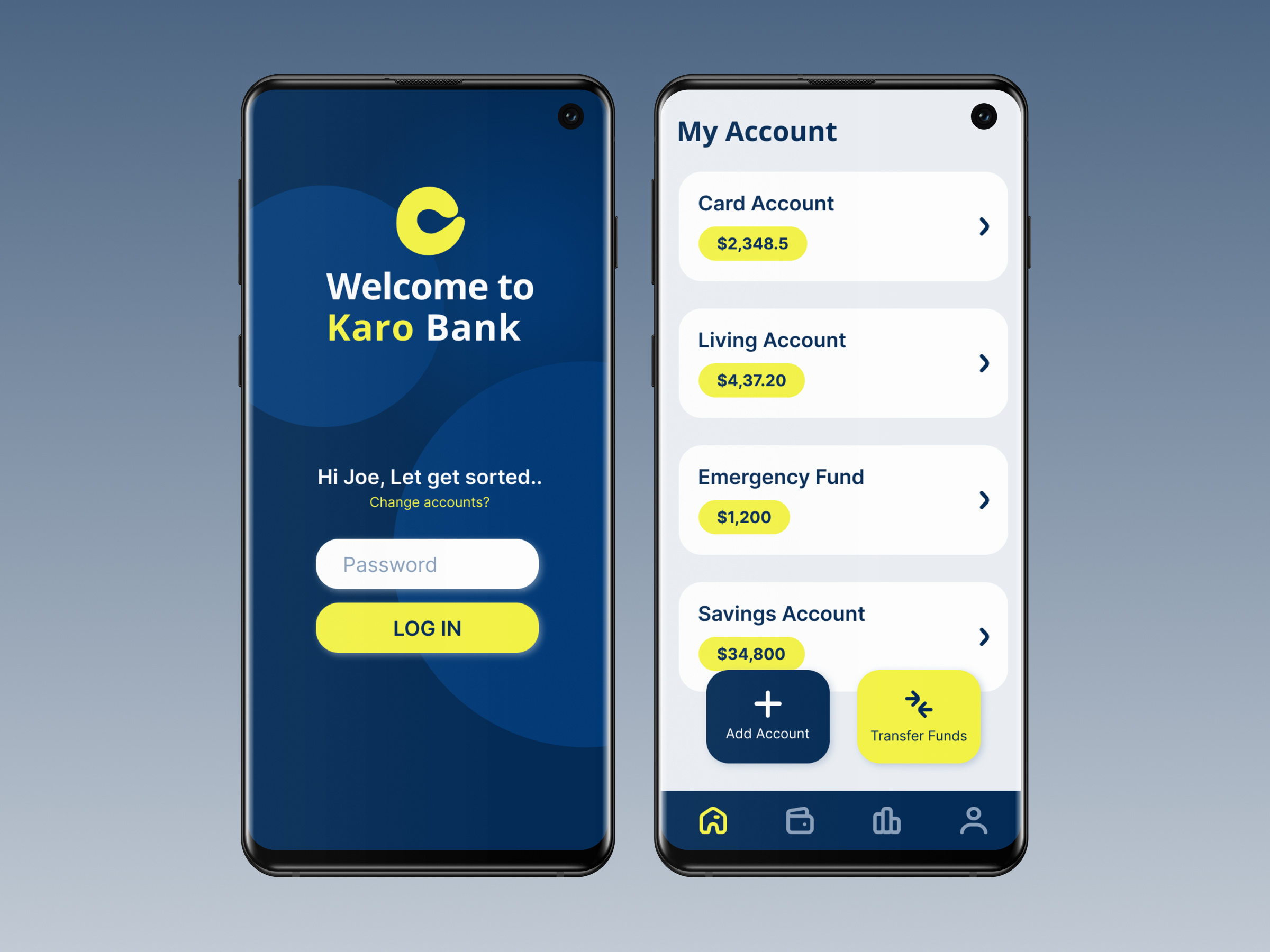 Koro Bank - Banking App Design by Shad Amies on Dribbble
