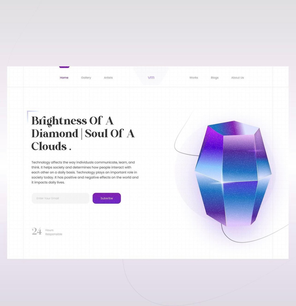Digital Art & 3D Design Agency / Ui Design 💎💜 by Delsa Taghizade on ...