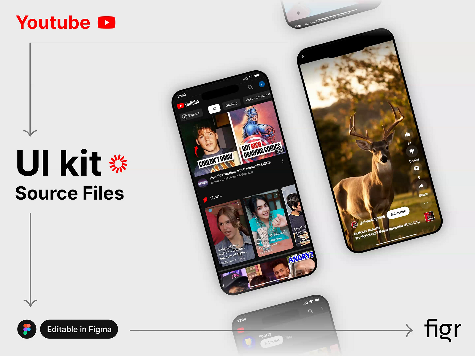 Youtube UI Kit (Editable in Figma) by Figr Design on Dribbble