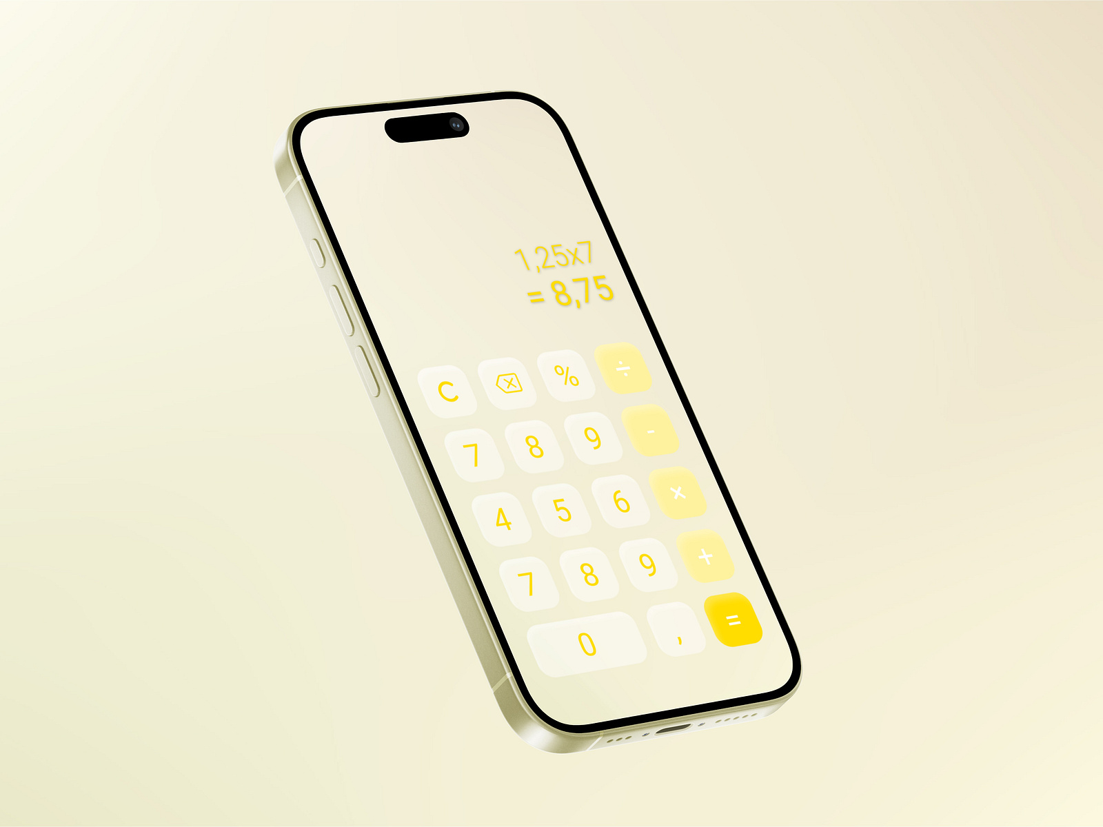 Calculator UI Design by kutu.design on Dribbble