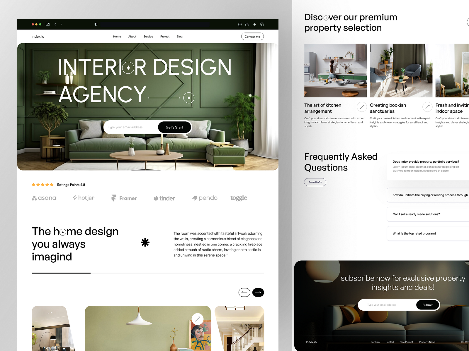 Interior Agency Website Design - Index by MA Ahmed🌟 on Dribbble