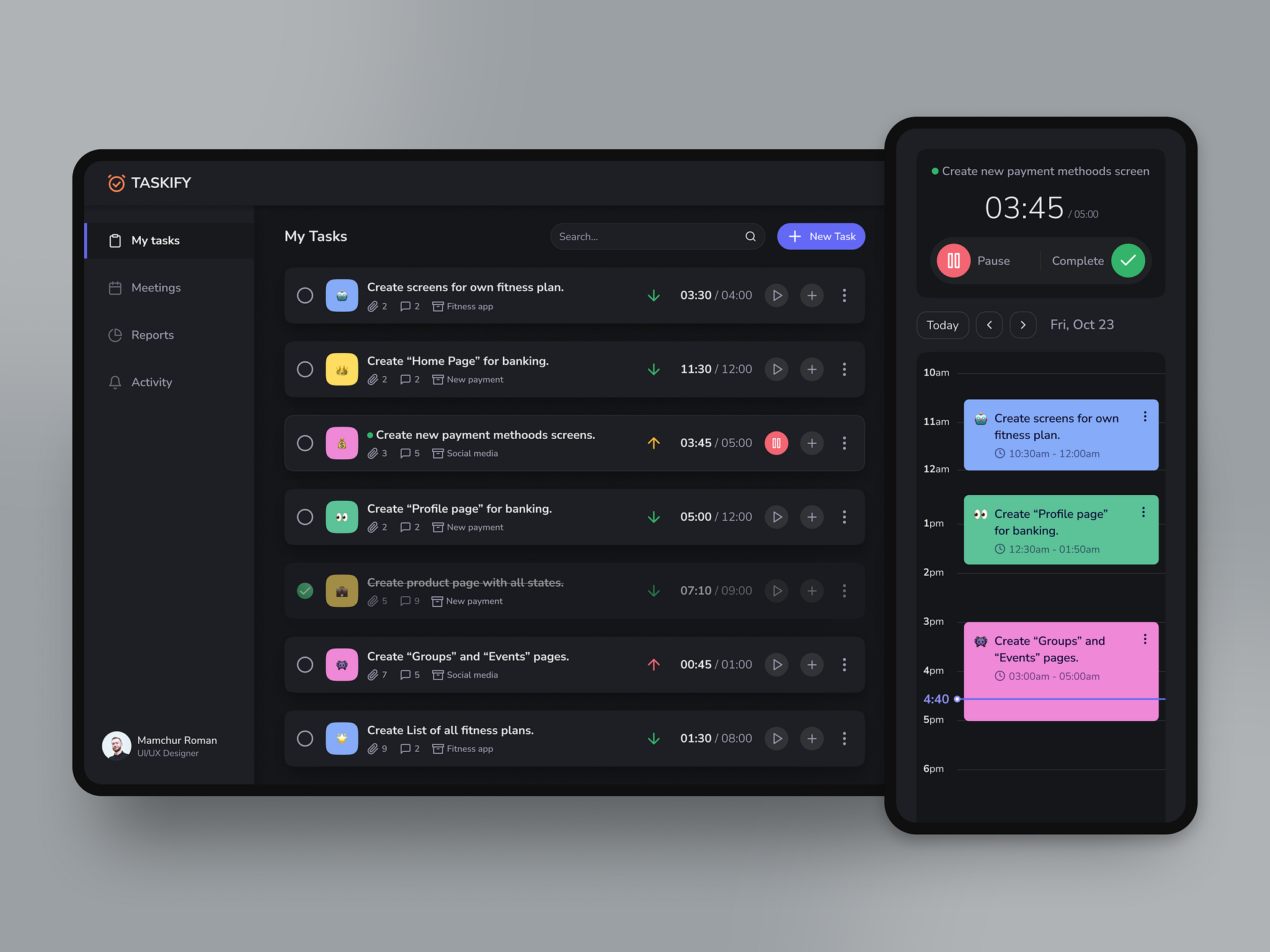 Smart Calendar for Time Tracking, Task Management, and Focus. by Roman ...
