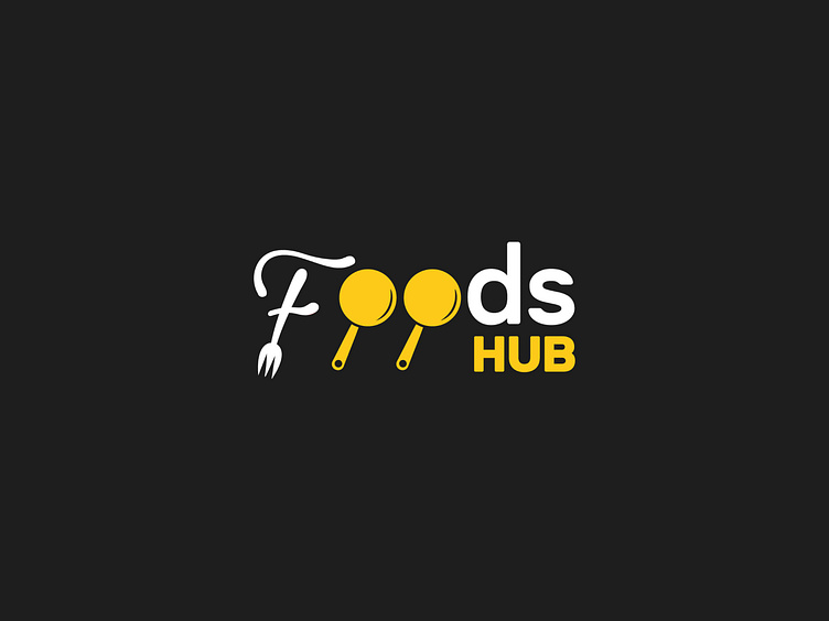 Food Logo Design | FoodsHub | Restuarent by masum bhuiyan on Dribbble