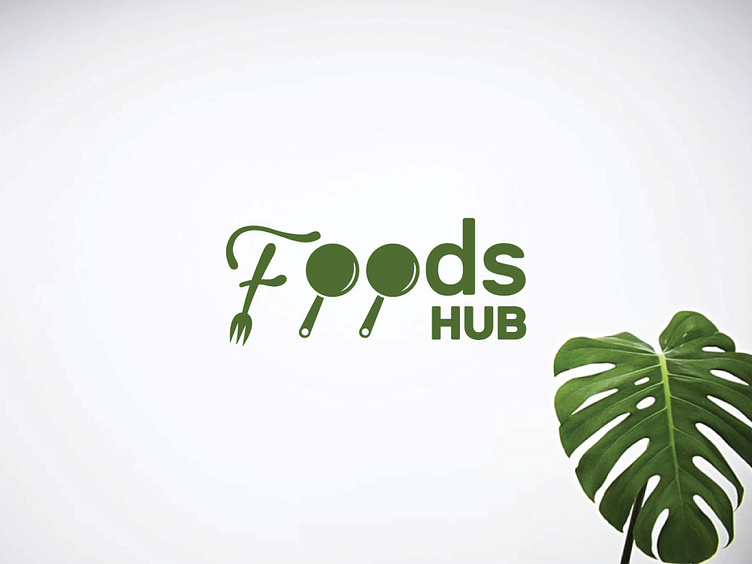 Food Logo Design | FoodsHub | Restuarent by masum bhuiyan on Dribbble