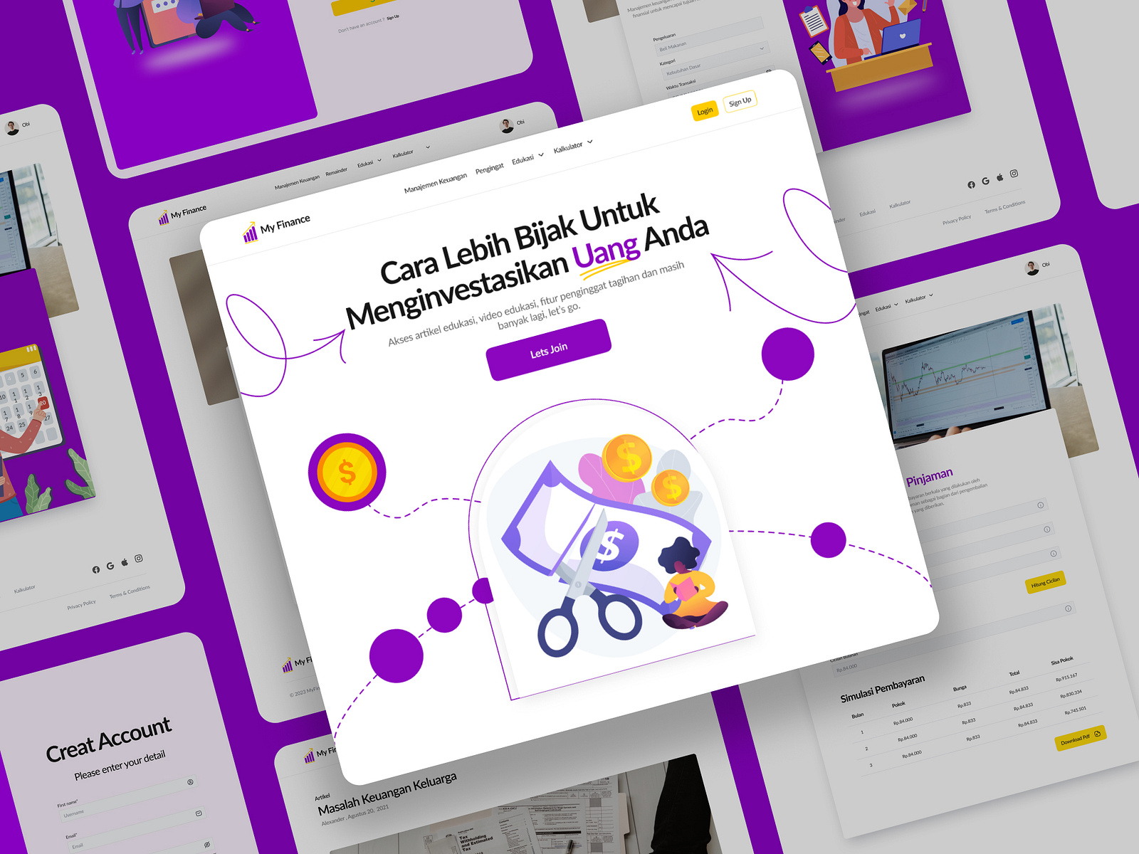 Web - My Finance by _obymuhammad on Dribbble