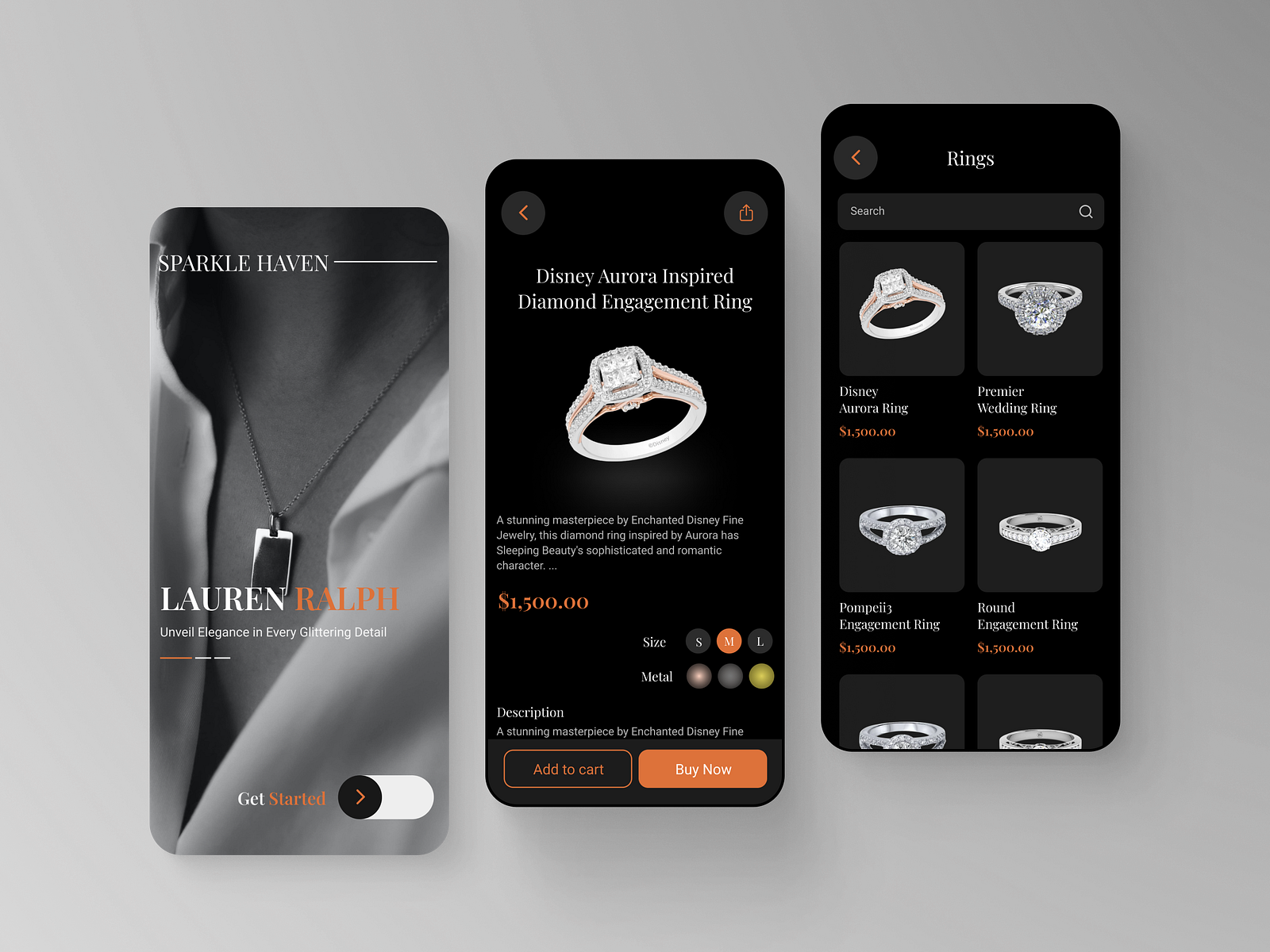 Sparkle Haven - Jewelry mobile app by Zakariya Buhari on Dribbble