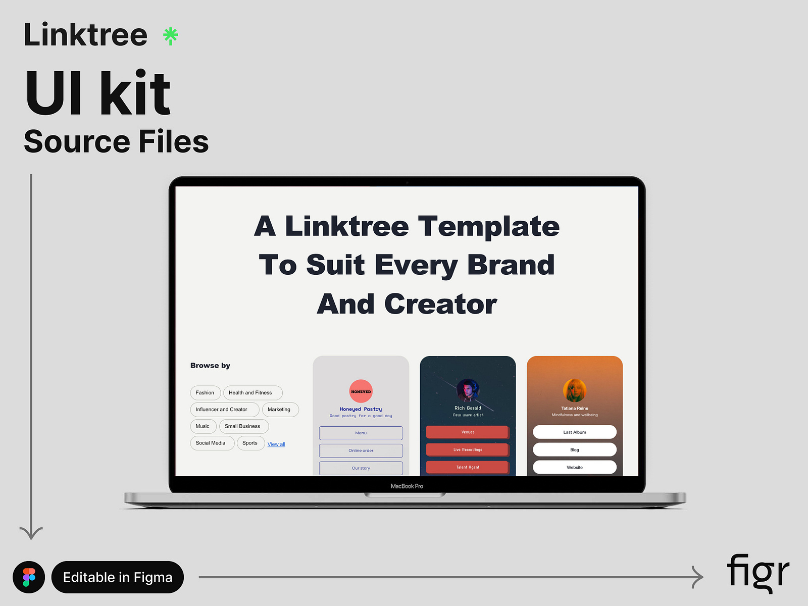 Linktree web UI (Recreated) by Figr Design on Dribbble