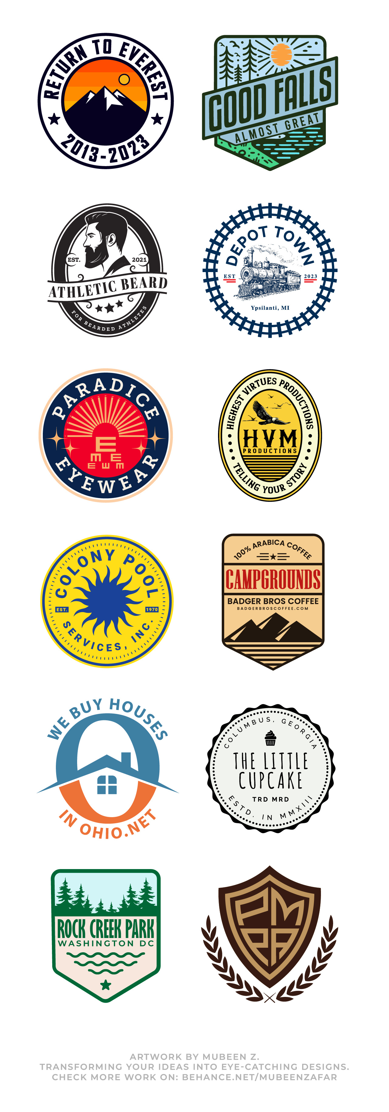 Vintage and Retro Logo/badges/emblem Designs by Mubeen Z. on Dribbble