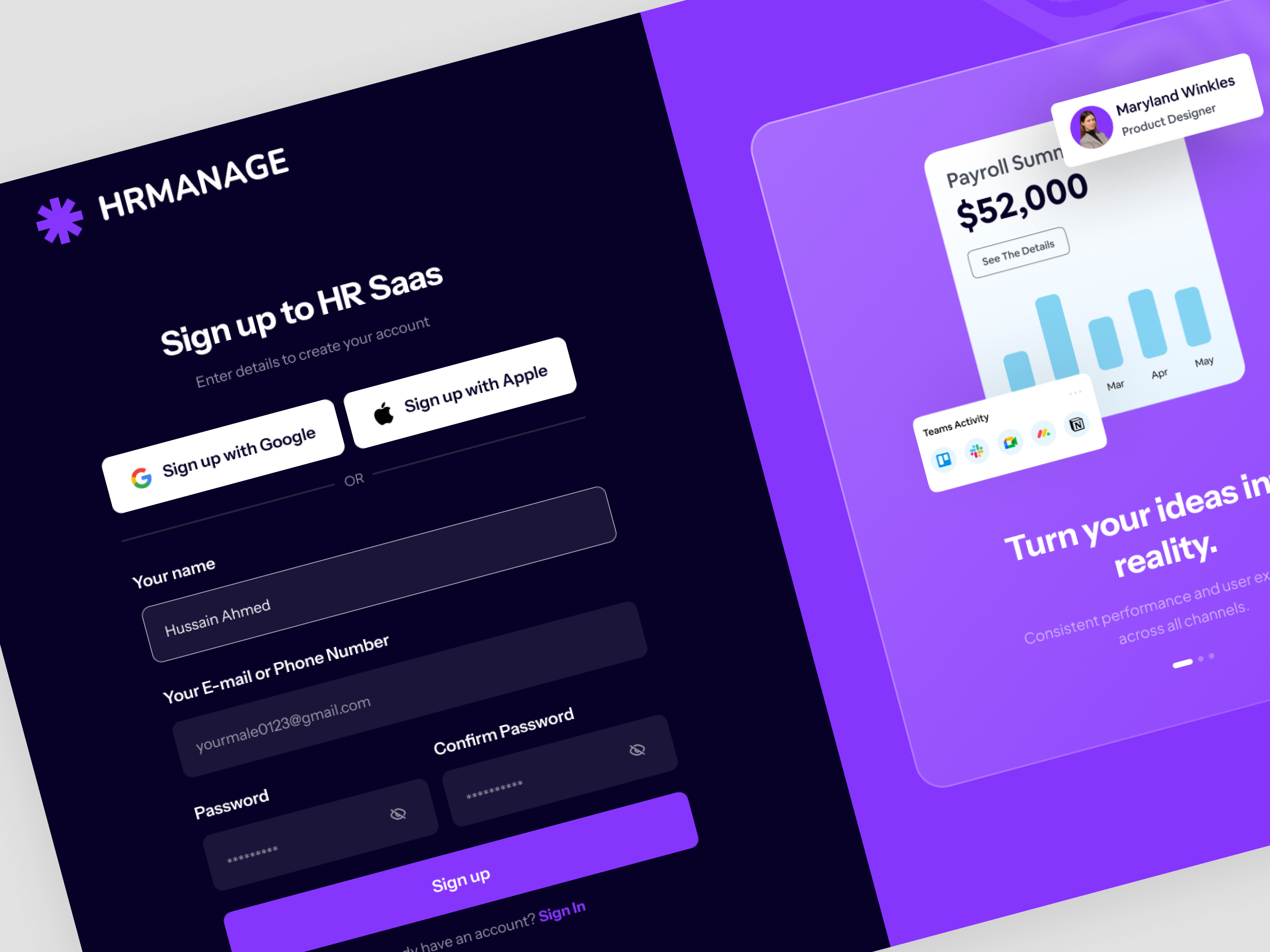 Sign Up — Webflow Template by Eliteflow on Dribbble
