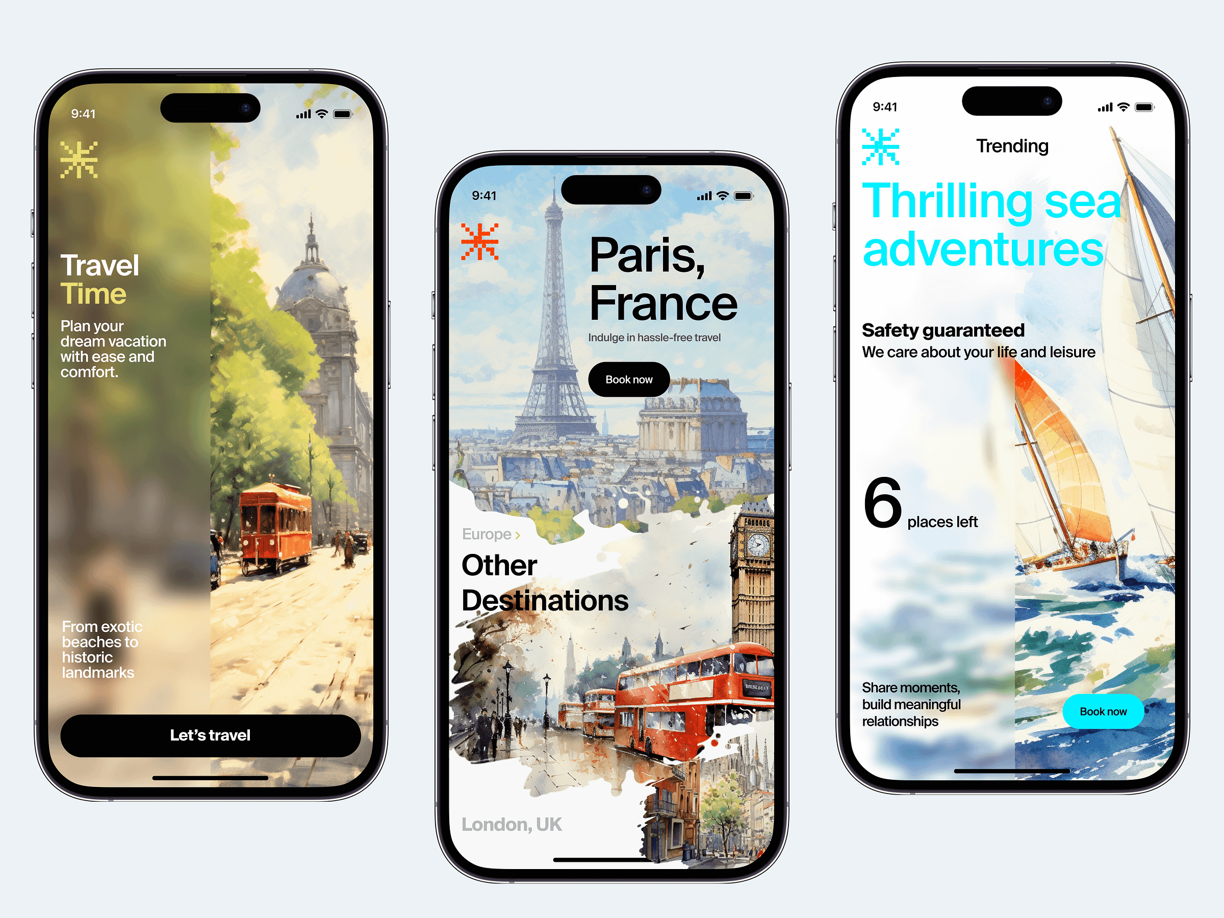 Travel Time - Mobile App Concept by Lay – UX/UI and branding on Dribbble
