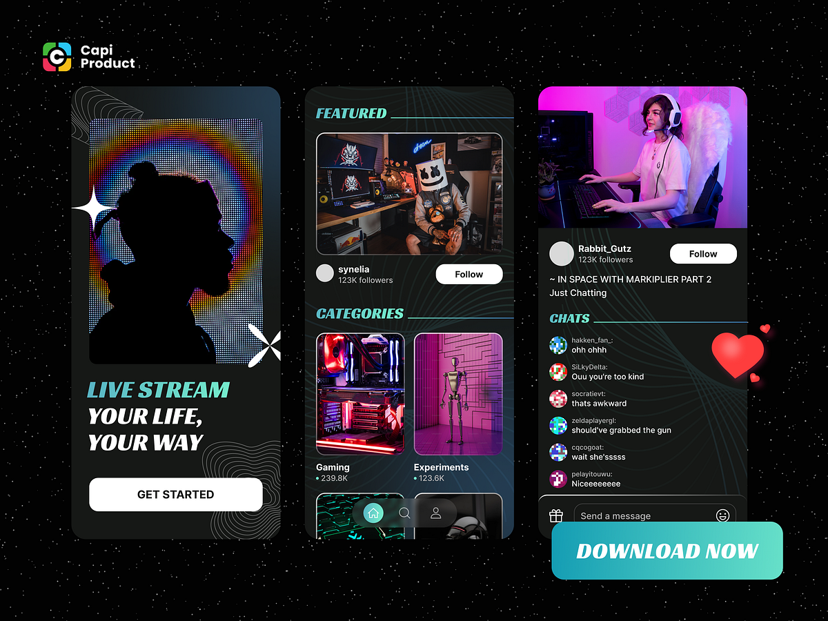 Futuristic App designs, themes, templates and downloadable graphic ...