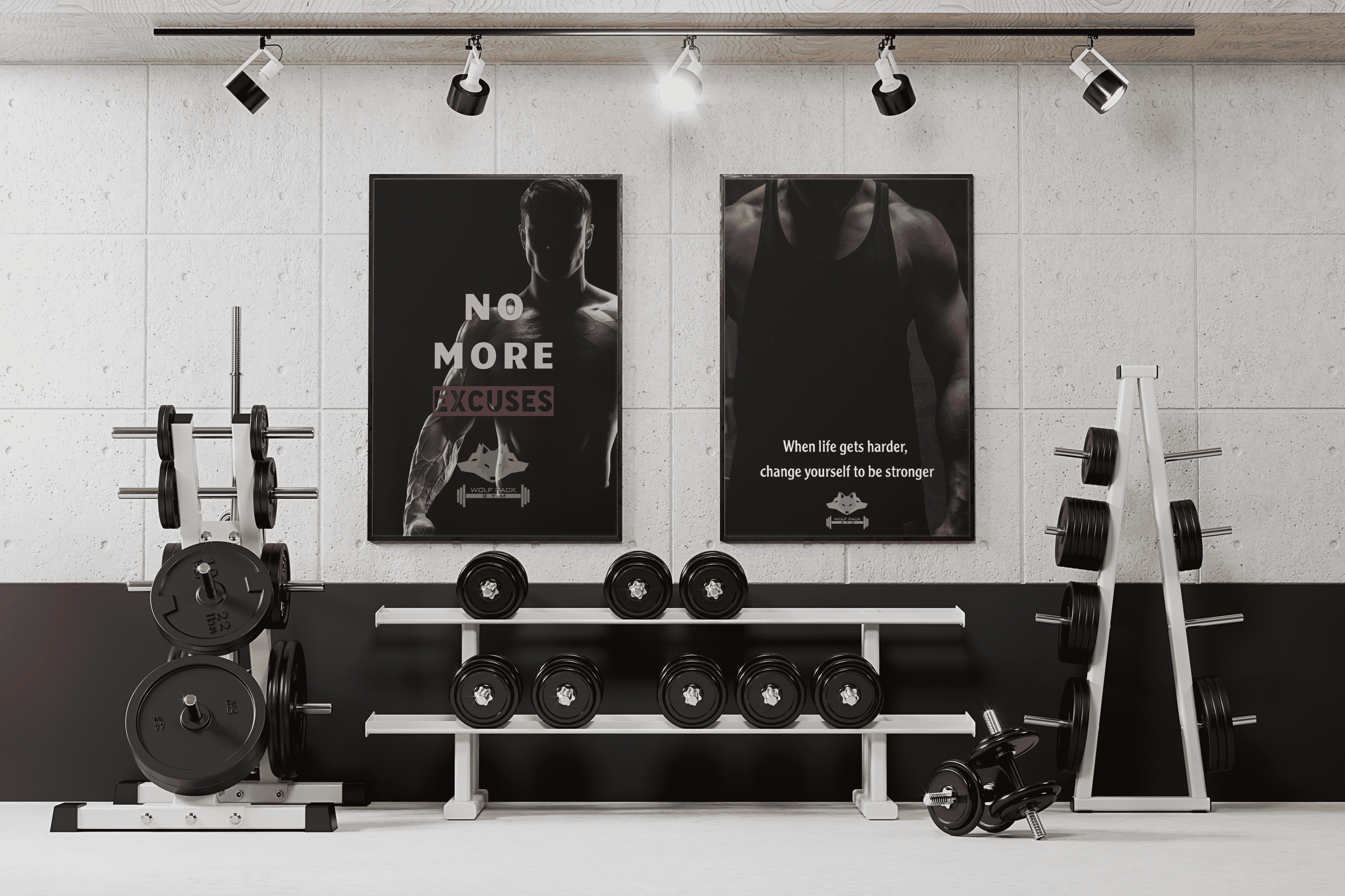 Wolf Pack Gym (Logo Design & Brand Identity) by Kamil on Dribbble