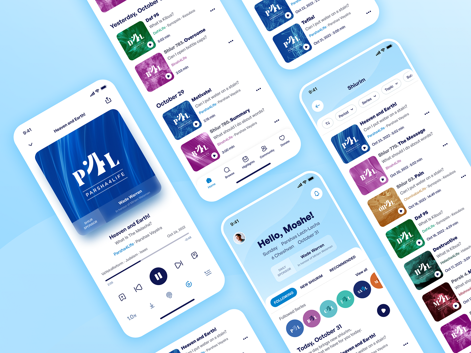 Path4Life podcast app by Eugenia Hordieieva for Zero One Design on Dribbble
