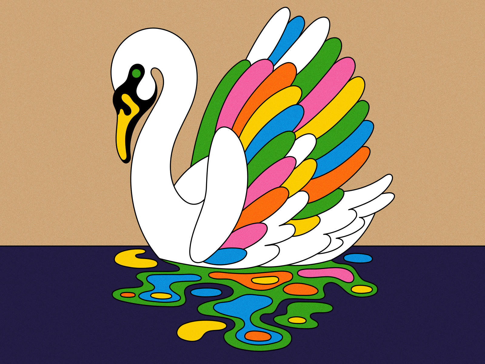 Timeless Swan Illustration by SEASONOFVICTORY aka Linda Baritski ...