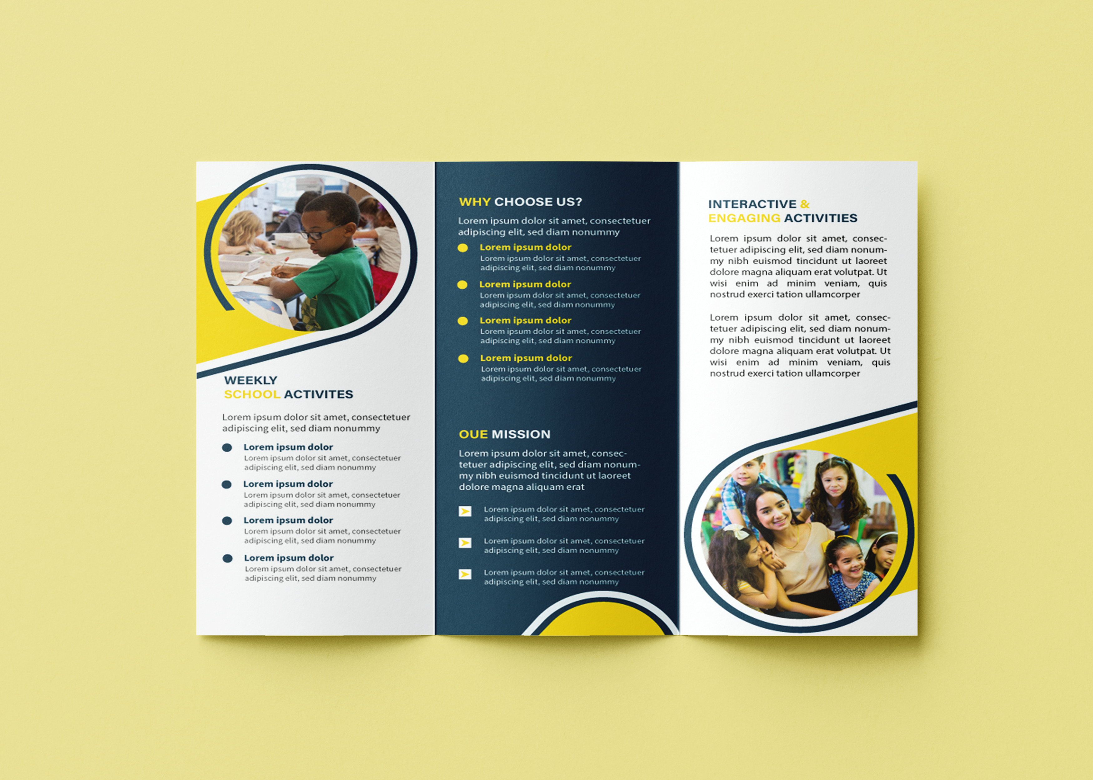 School Admission Tri-Fold Brochure Design by Jenuk Akter on Dribbble