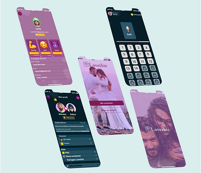Lovethic mobile application ui design by Naima Ben Amor on Dribbble