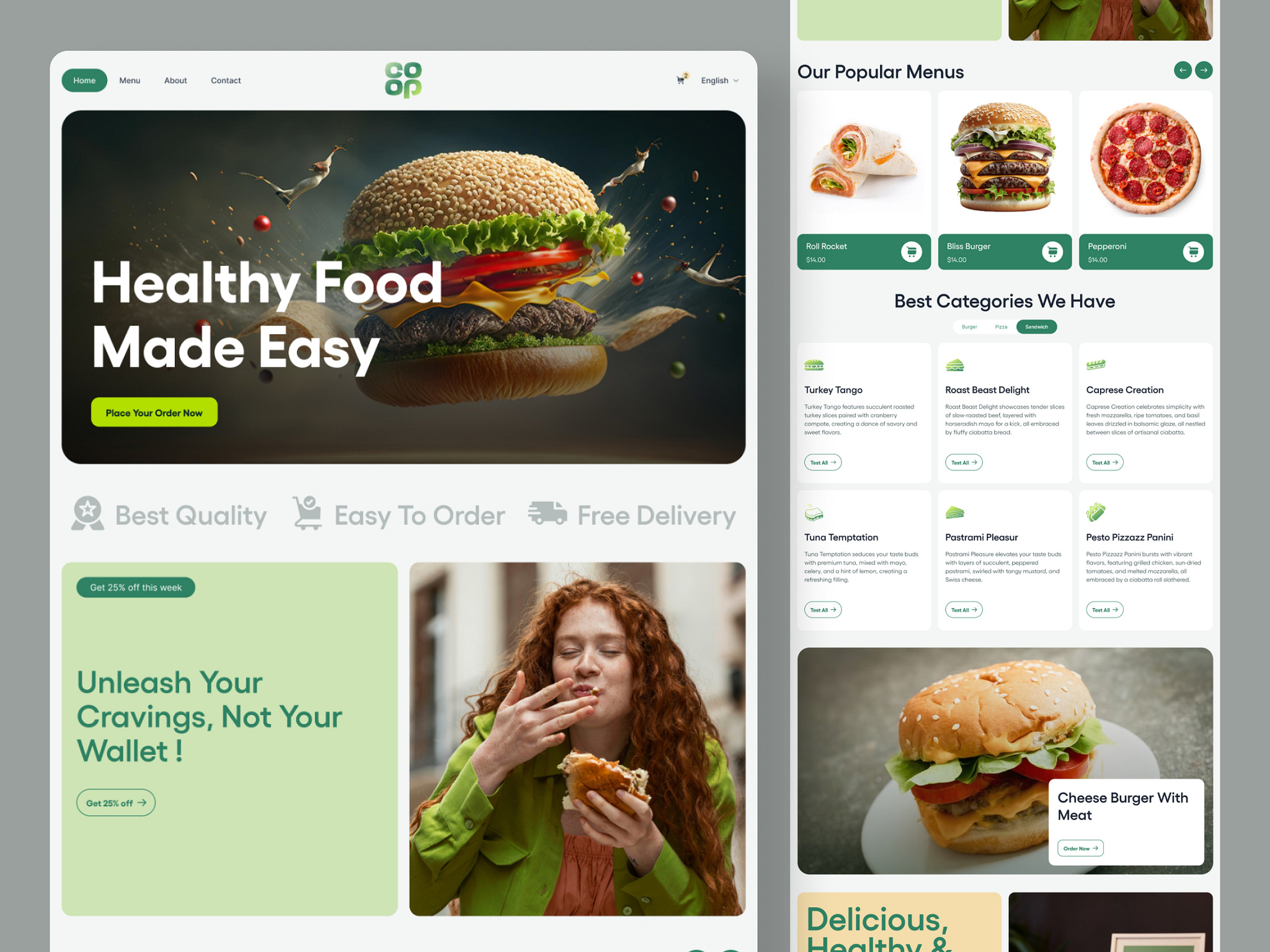 Fastfood Website design by Md Sahin Mia for Pixelean - Ui/Ux Design ...